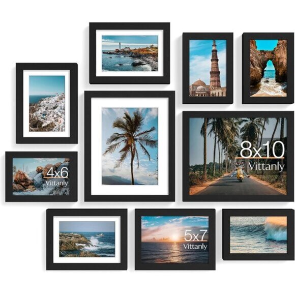 Accents | 1 Pack Black Picture Frame Set Gallery Frame Wall Collage Set ...